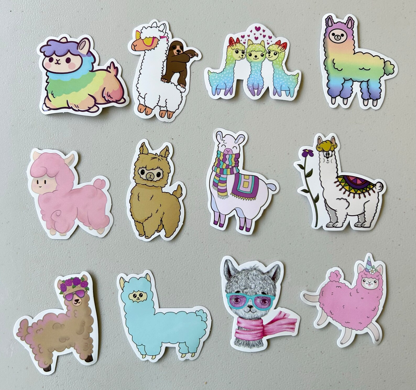 Alpaca Stickers Choose Your Pack Size Happy Mail Decal for Water ...