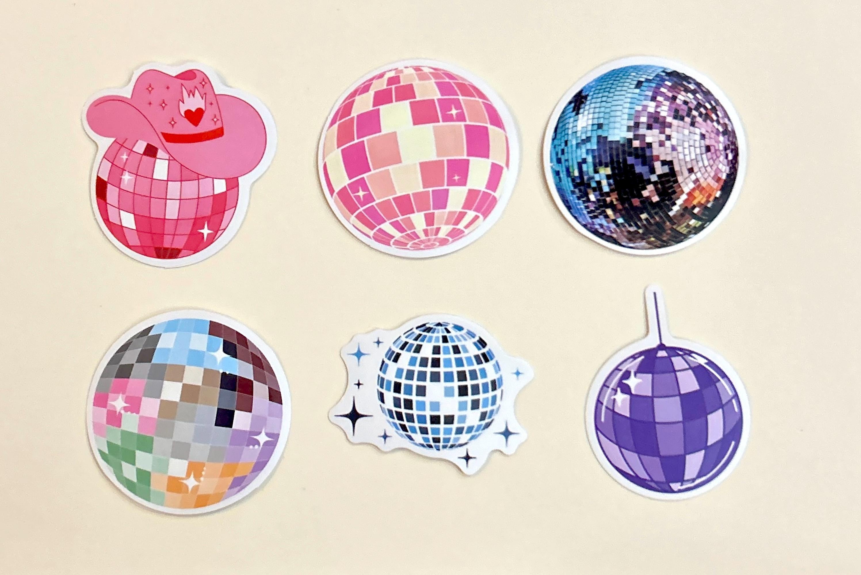 Disco Ball Stickers Choose Your Pack Size Happy Mail Decal for Water ...