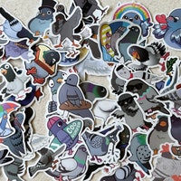 Silly Pigeon Sticker Pack - Etsy