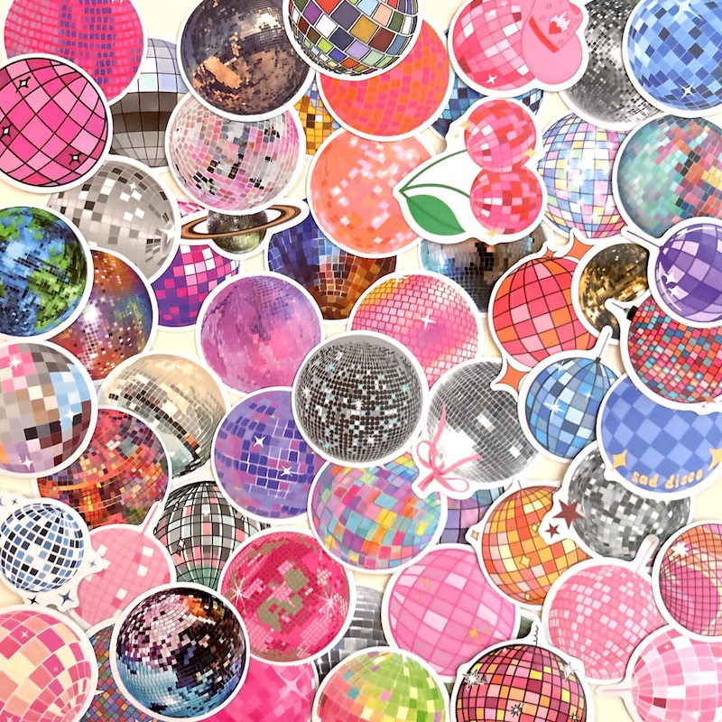 Disco Mirror Ball Stickers - Etsy