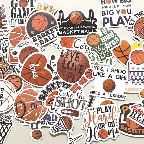Basketball Stickers - Etsy
