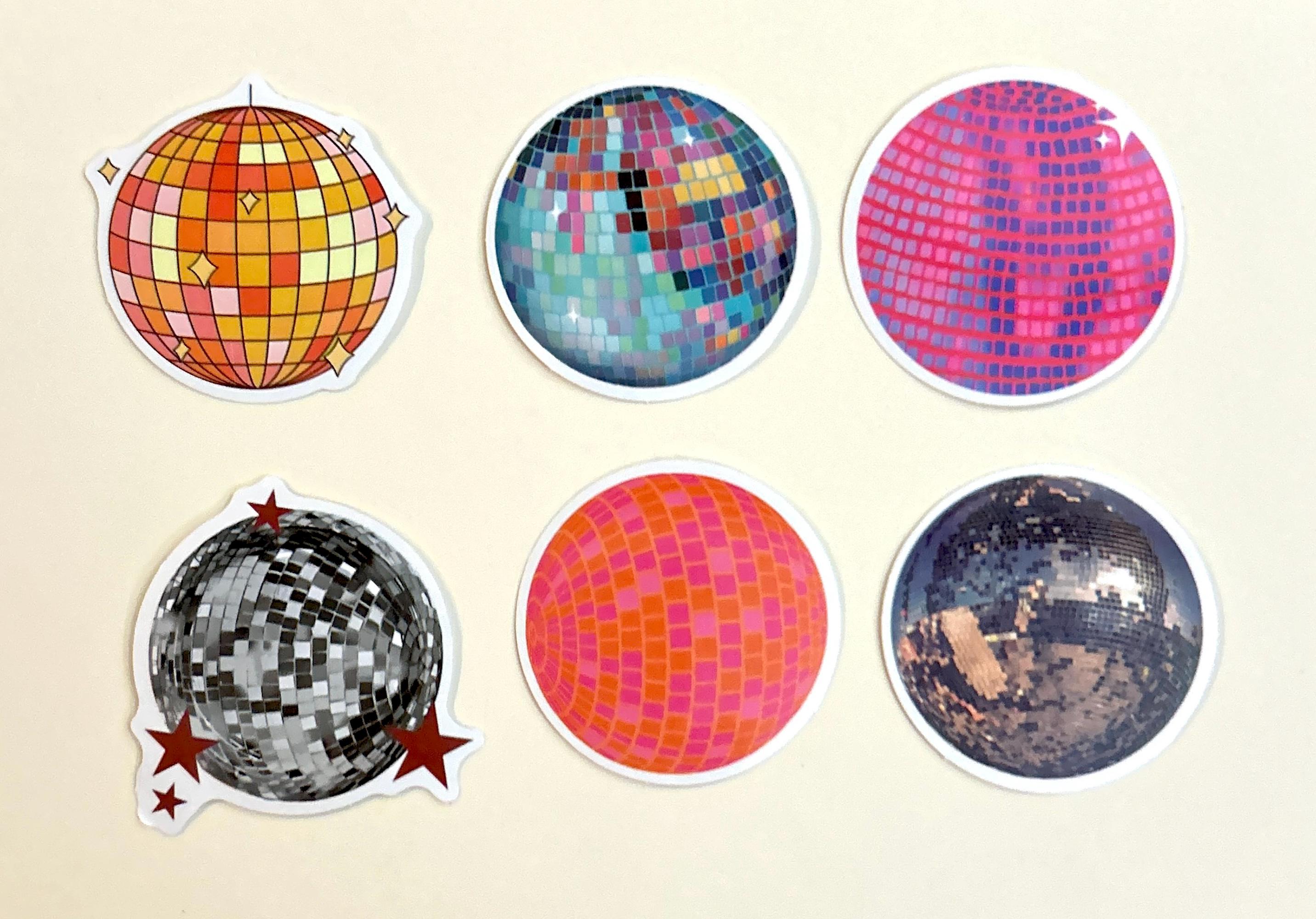 Disco Ball Stickers Choose Your Pack Size Happy Mail Decal for Water ...