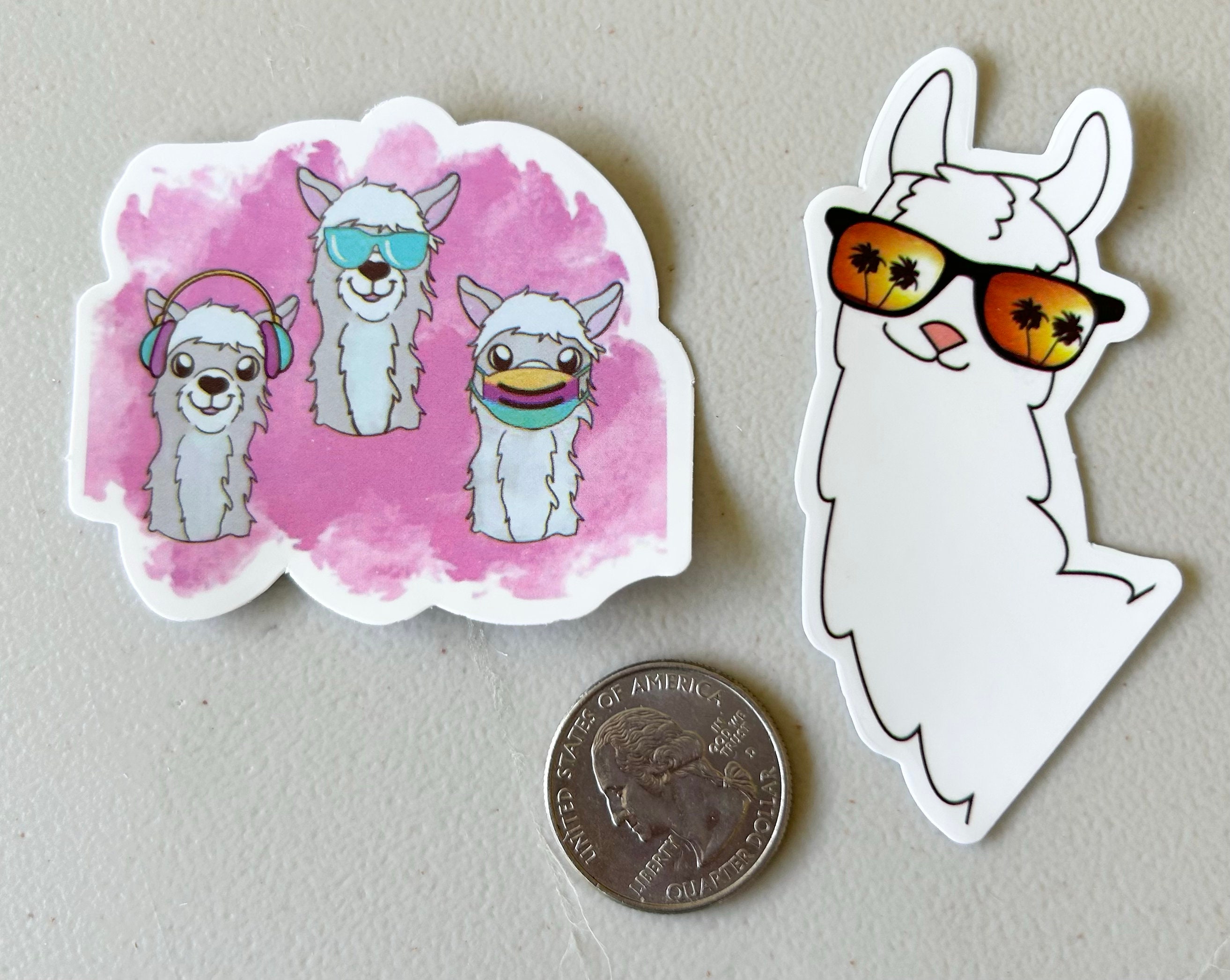 Alpaca Stickers Choose Your Pack Size Happy Mail Decal for Water ...