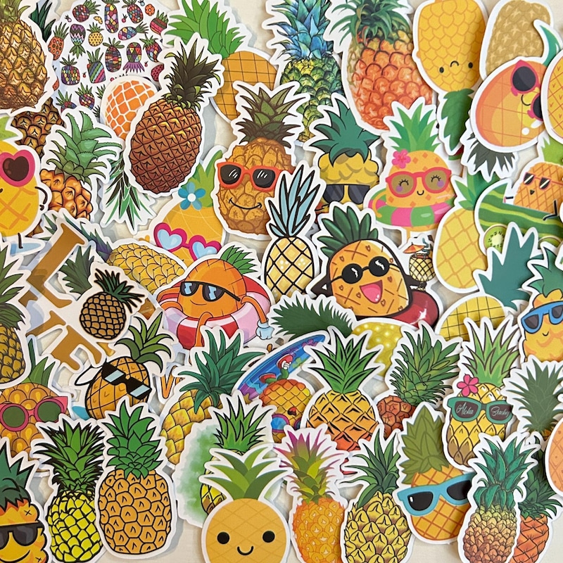 Pineapple Sticker - Etsy