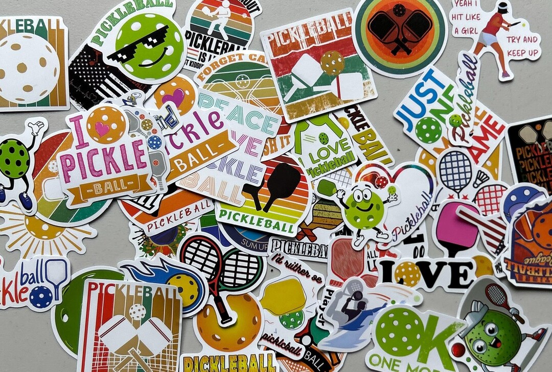 Pickleball Stickers: Paddles, Balls, Court Decals - Etsy