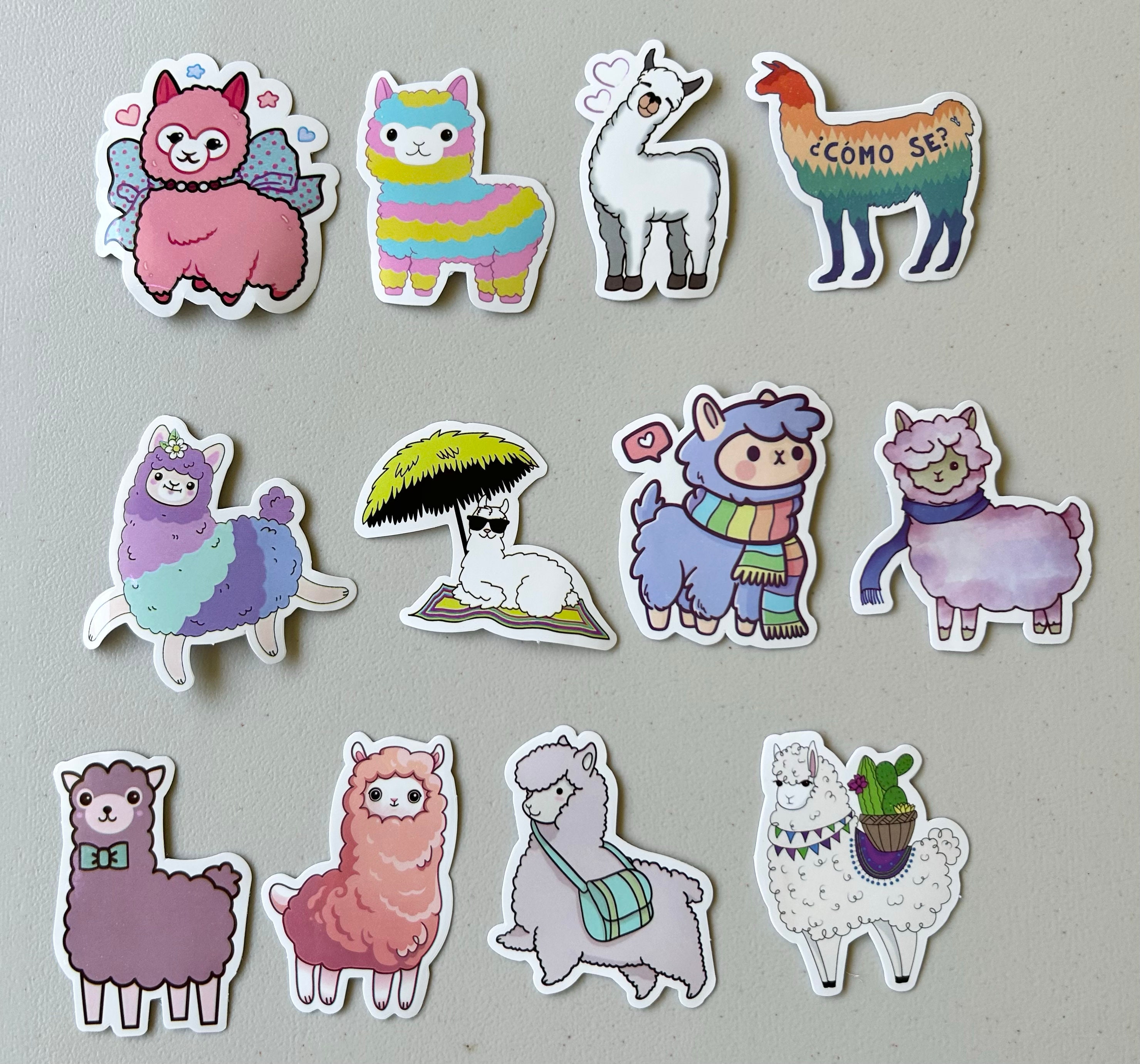 Alpaca Stickers Choose Your Pack Size Happy Mail Decal for Water ...
