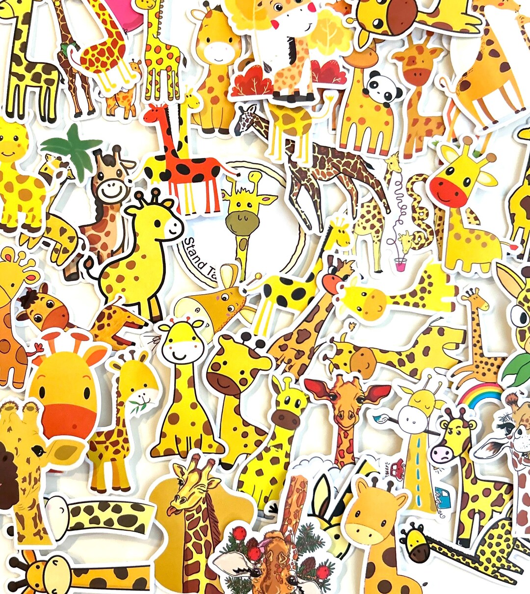 Giraffe Stickers Choose Your Pack Size Happy Mail Decal for Water ...