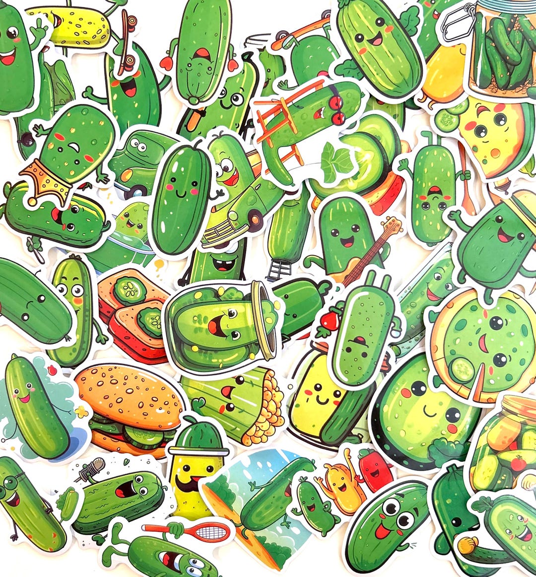Funny Pickle Stickers: Happy Mail, Laptop Decals - Etsy