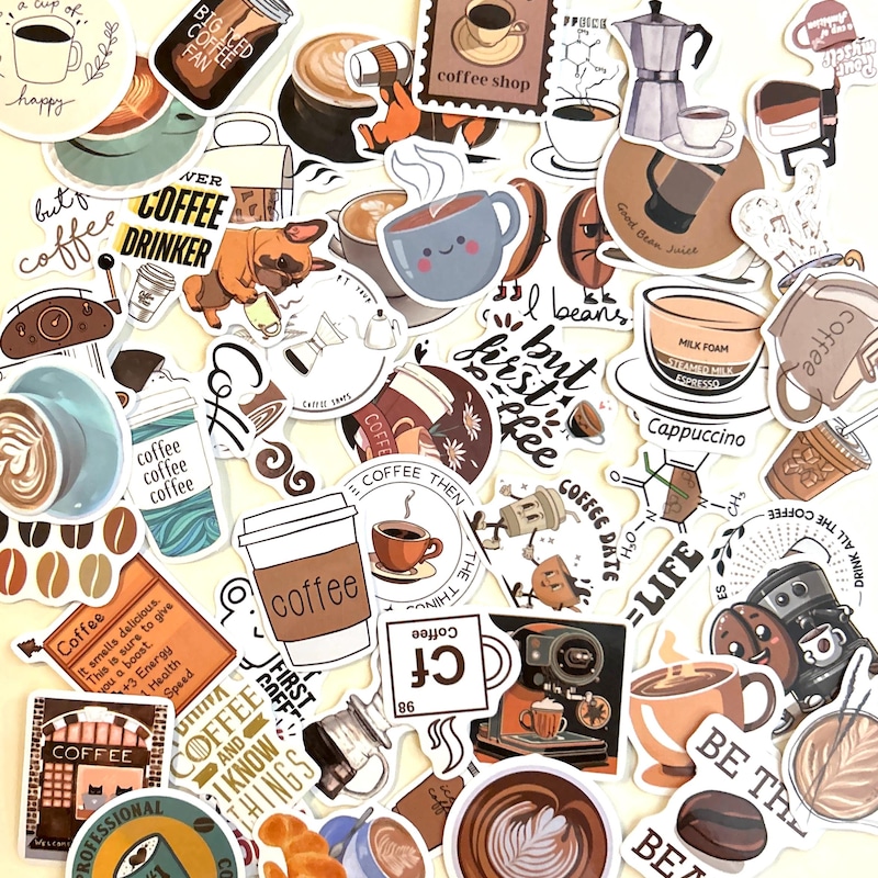 Coffee Stickers - Etsy