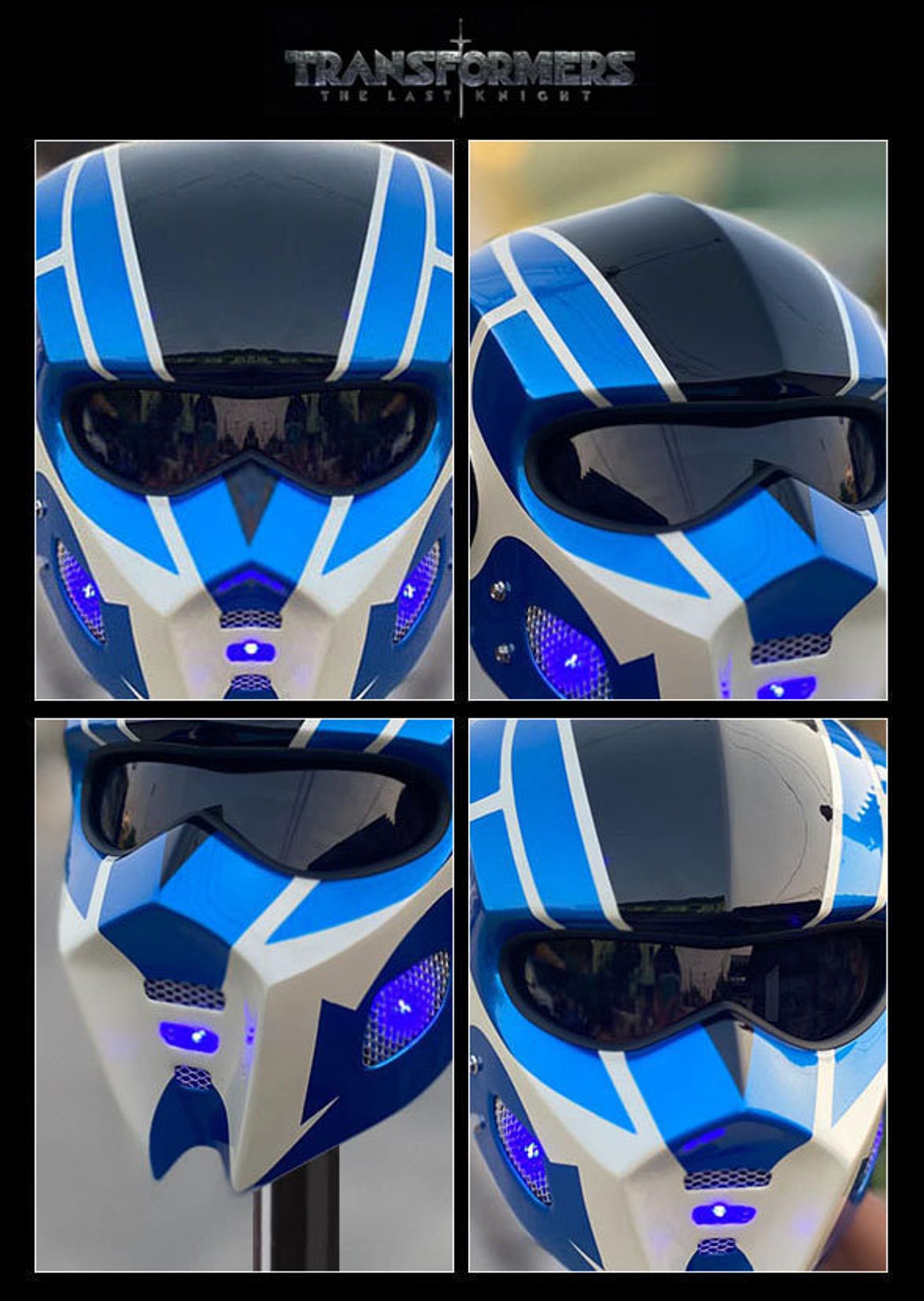 Helmet Transformers Heroi Optimus Prime Motorcycle Helmets 1/1 Wearable ...