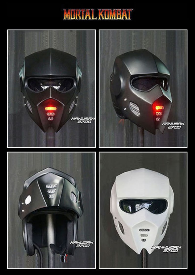 Helmet Mortal Kombat Heroi SUB ZERO Motorcycle Helmets 1/1 Wearable - Etsy