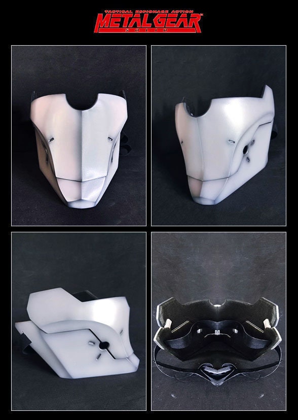 Mask Metal Gear Solid Gray Fox Face Mask 1/1 Wearable - Etsy