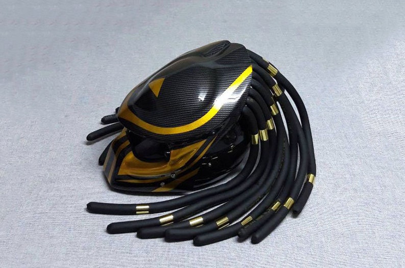Helmet Predator HEROI Gold Motorcycle Helmets 1/1 Wearable - Etsy