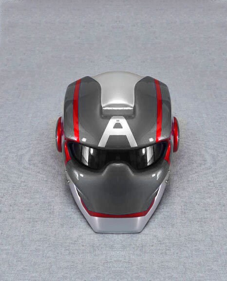 Helmet Captain America Heroi Motorcycle Helmets 1/1 Wearable - Etsy