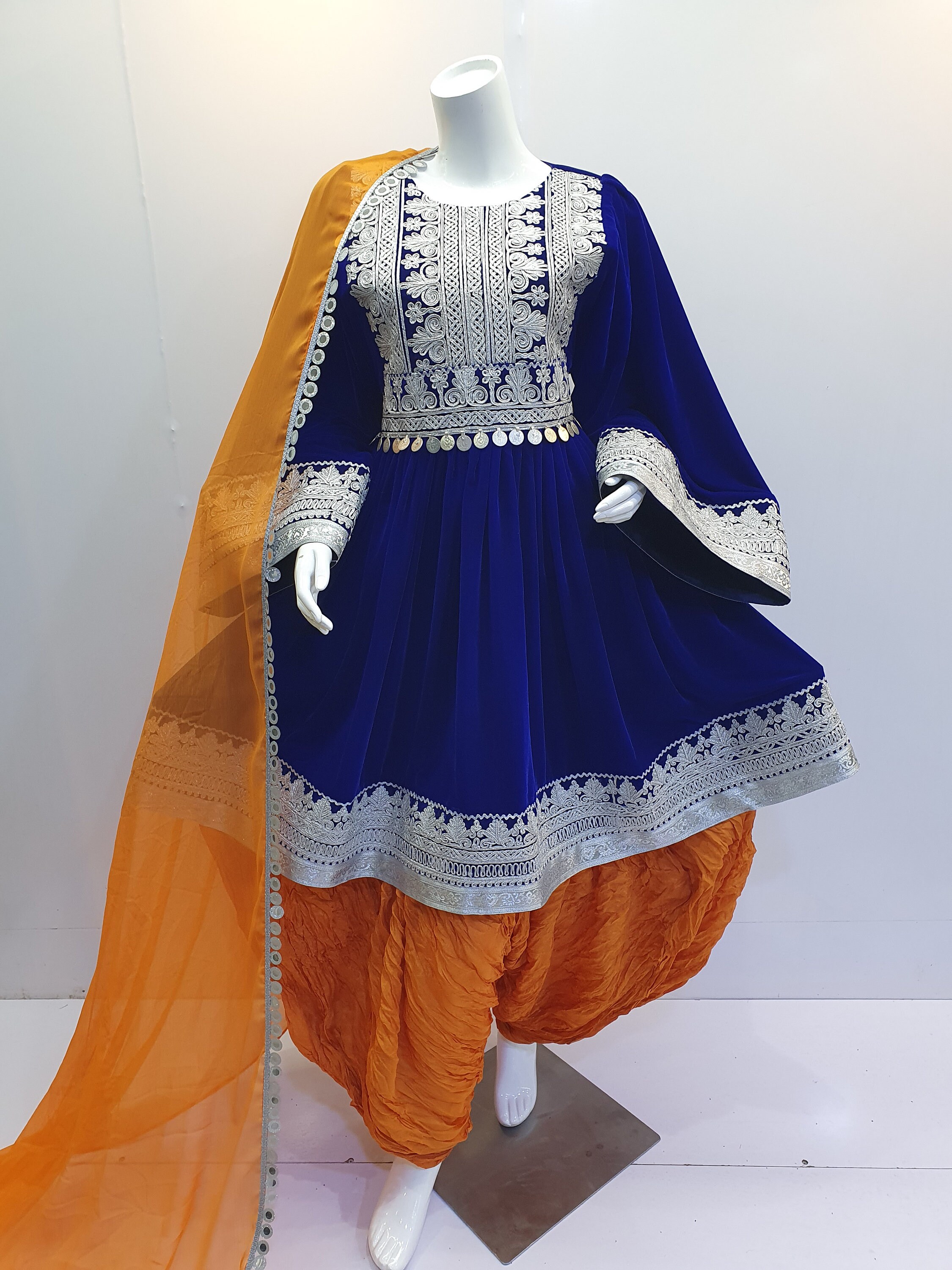 Traditional Afghani Dresses With Charma Embroidery Unique - Etsy