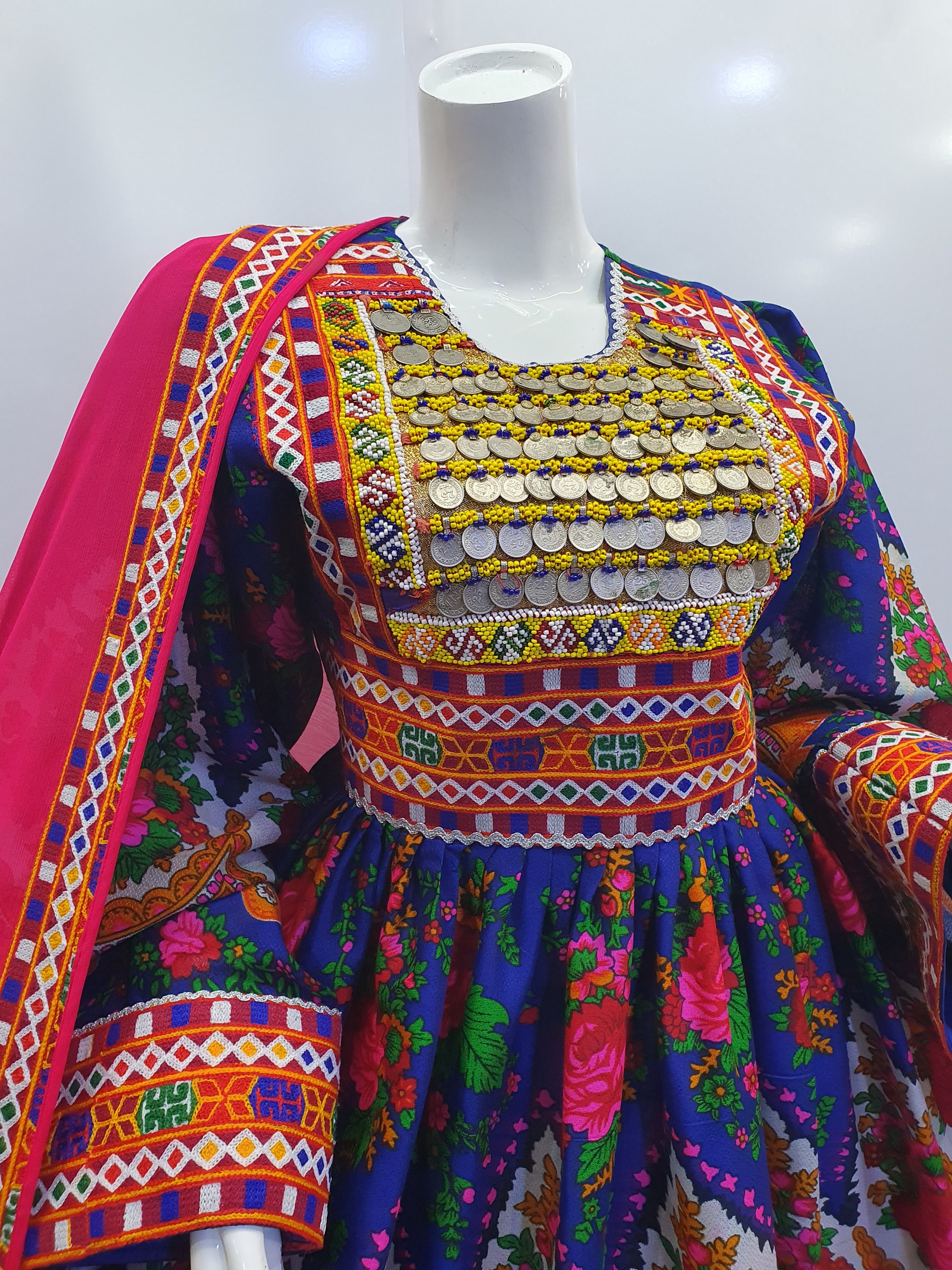 Afghan Summer Floral Traditional Dress: Unique Style and Elegance - Etsy