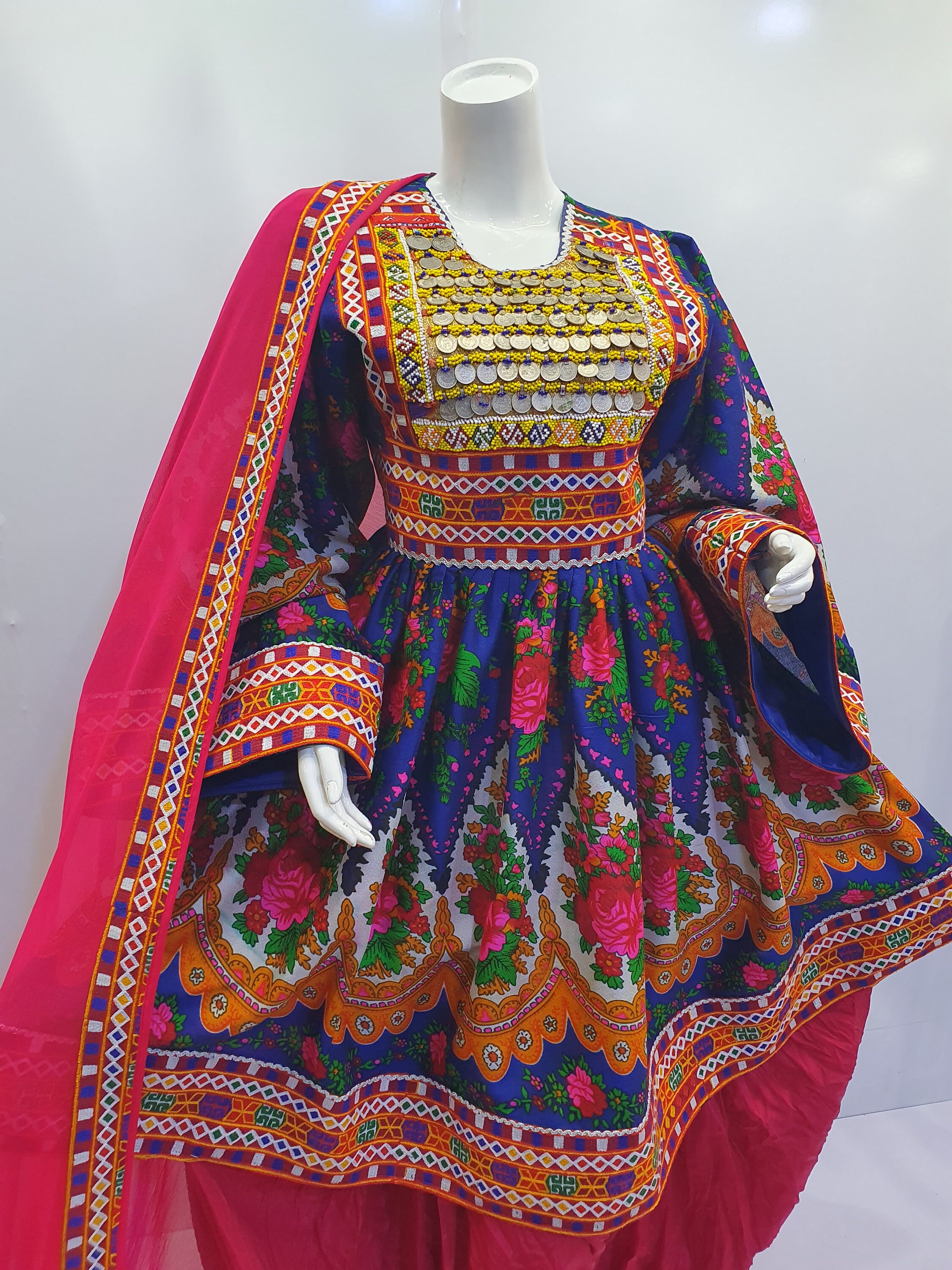 Afghan Summer Floral Traditional Dress: Unique Style and Elegance - Etsy