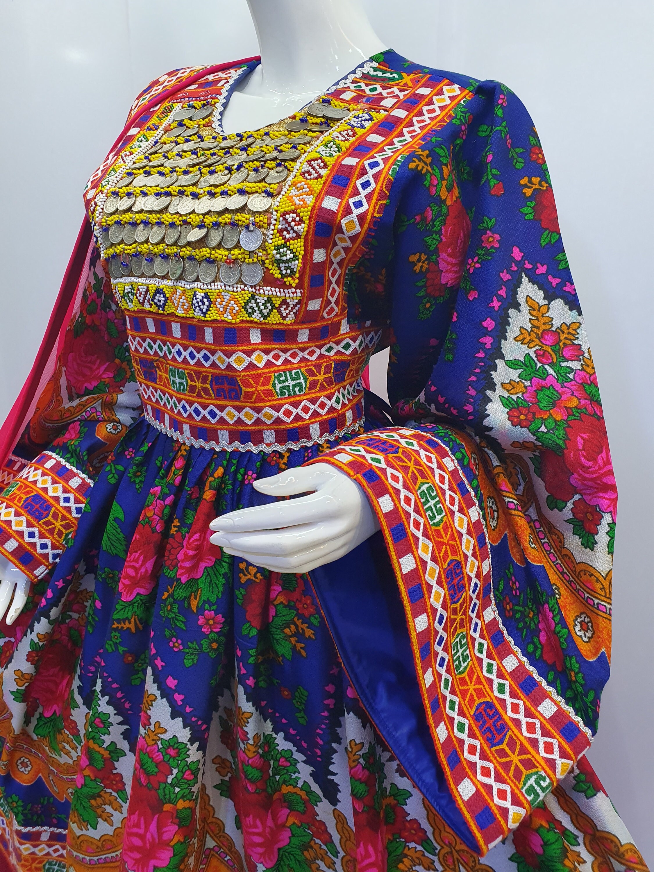 Afghan Summer Floral Traditional Dress: Unique Style and Elegance - Etsy