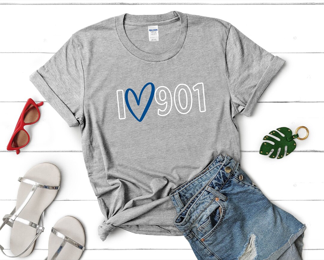 I Heart 901 Custom Design Tee SVG, Memphis, Memphis Tigers, 901, Custom ...