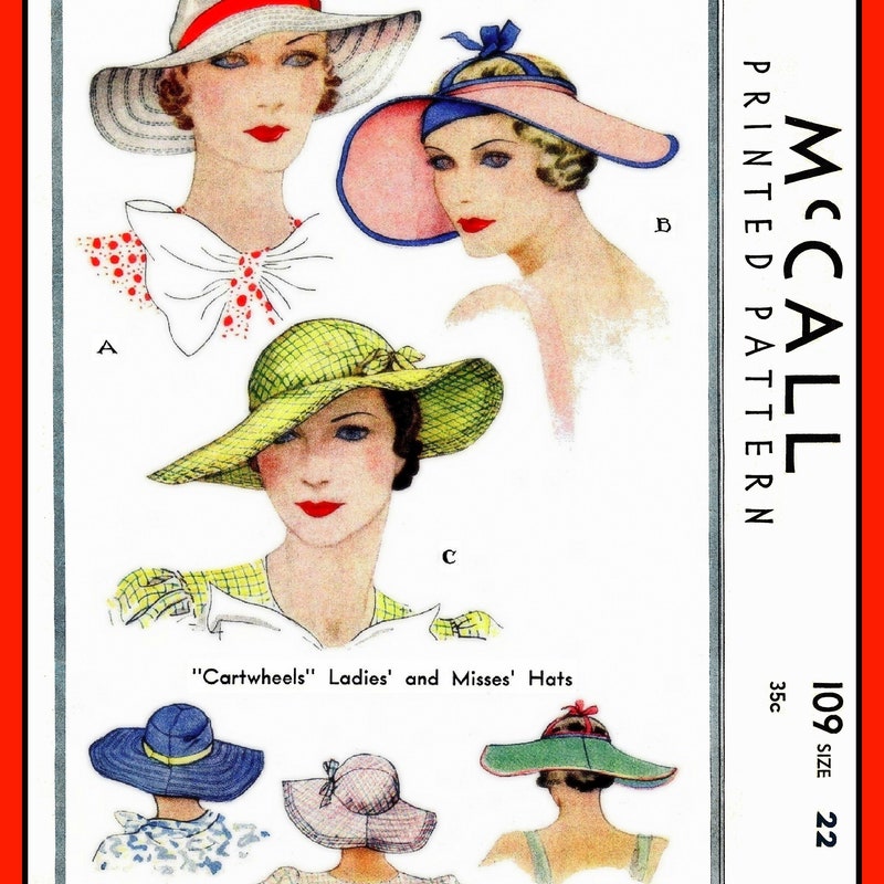 Vintage Hat Pattern - Etsy