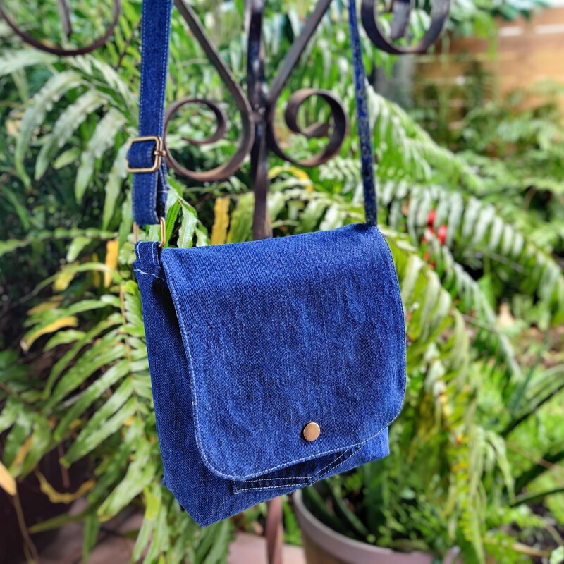 Blue Jean Purse - Etsy