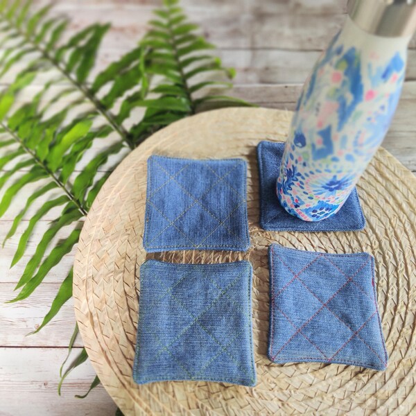 Quilted Coaster Set - Etsy