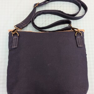 Upcycled Blue Red Basmati Rice Burlap Crossbody Bag, Casual Purse Made ...