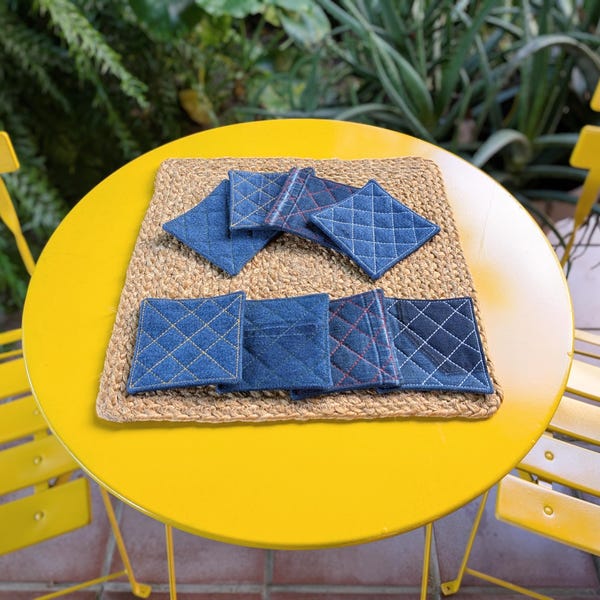 Oversize Fabric Coasters - Etsy