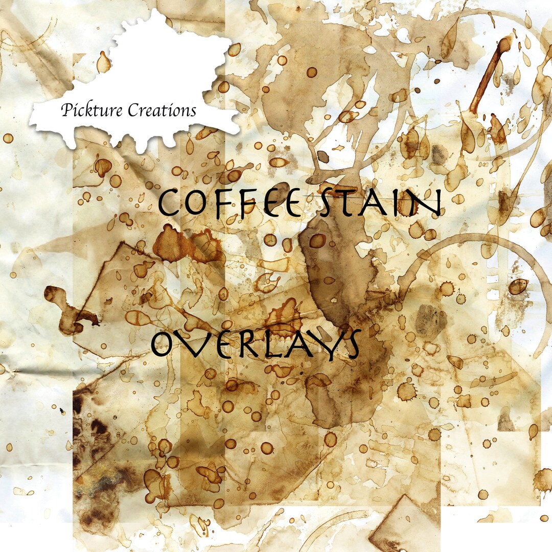 Coffee Stain Overlay, - Etsy