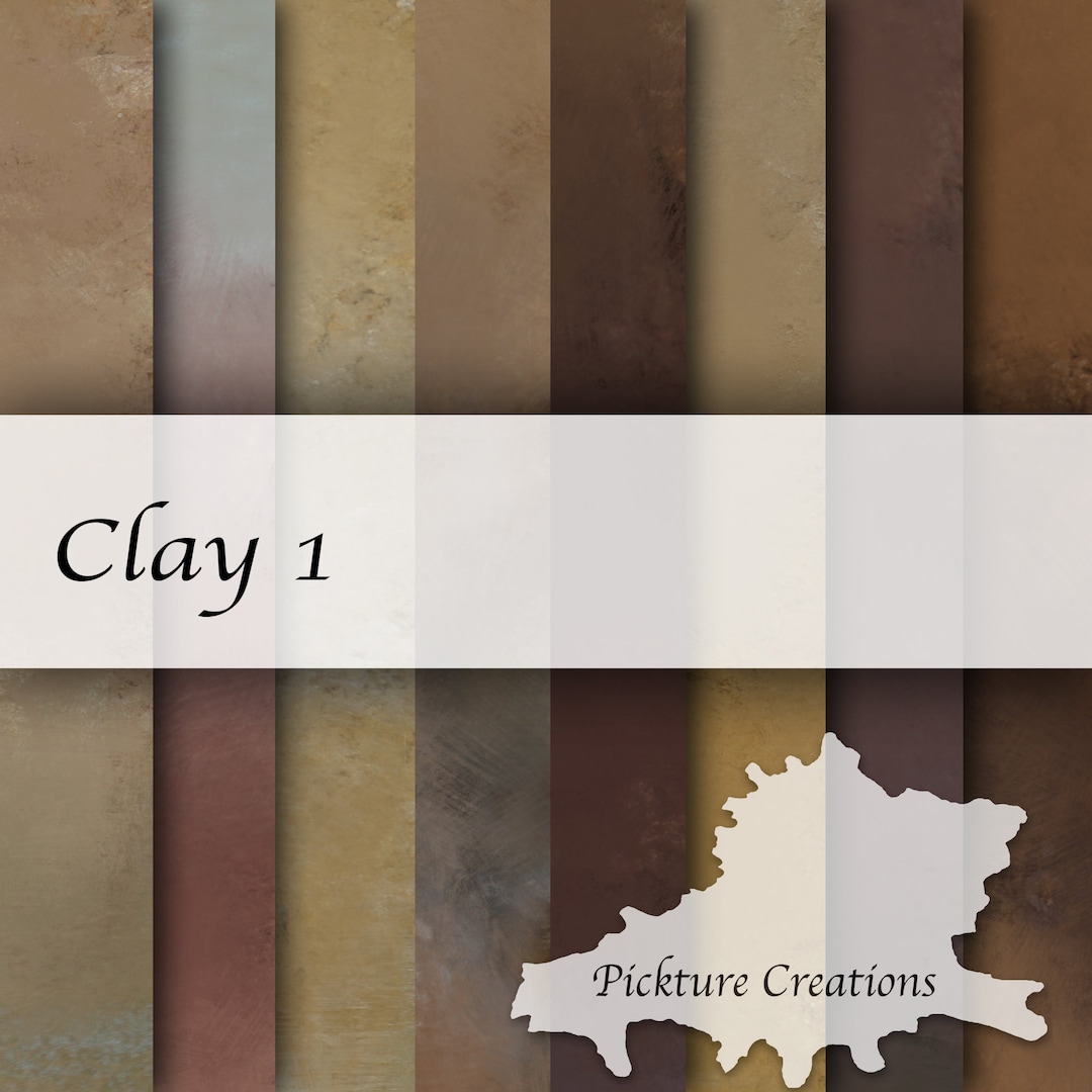 Clay 1 - Painted Clay Backgrounds, Textures. Overlays - Etsy