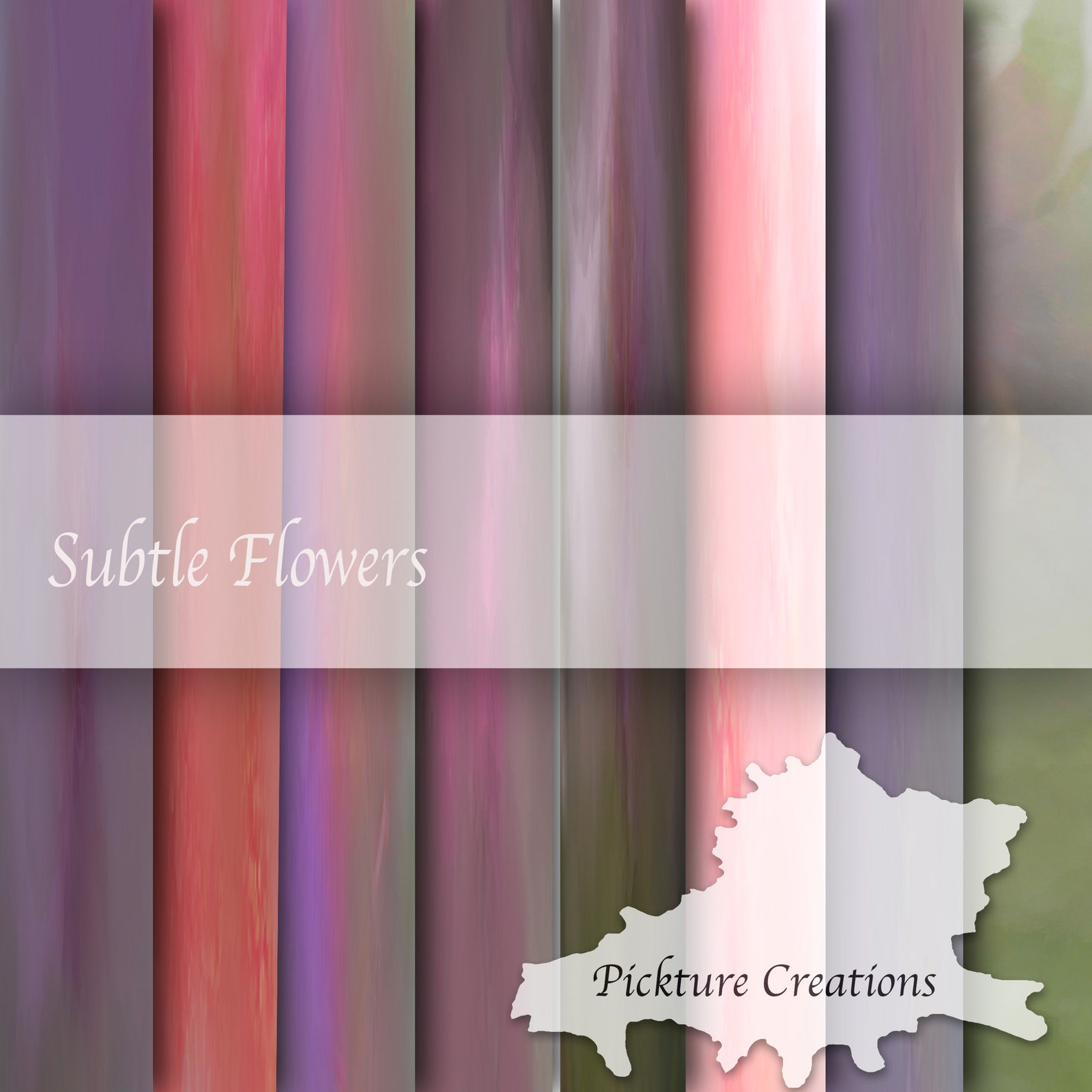 Subtle Flowers - Backgrounds, Pages,scrapbook, - Etsy