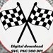 Checkered Racing Design SVG or PNG File, Tailored for You! Personalized ...