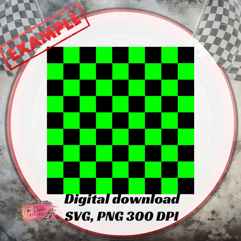 Retro Checkered Design - SVG & PNG Files for DIY Crafts - Perfect Gift ...