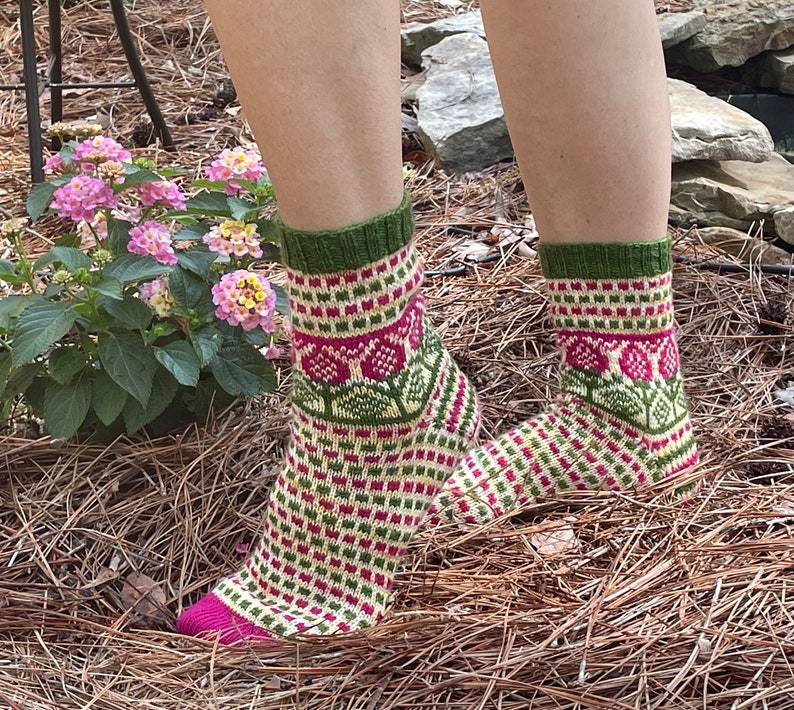 Spring Has Sprung Sock Knitting Pattern - Etsy