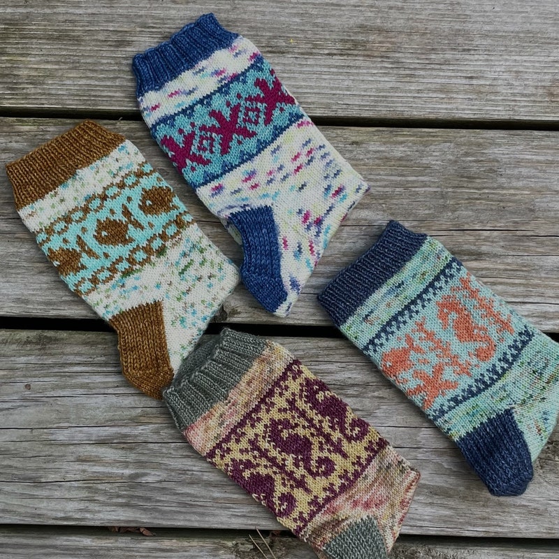 Knitted Sock Pattern - Etsy