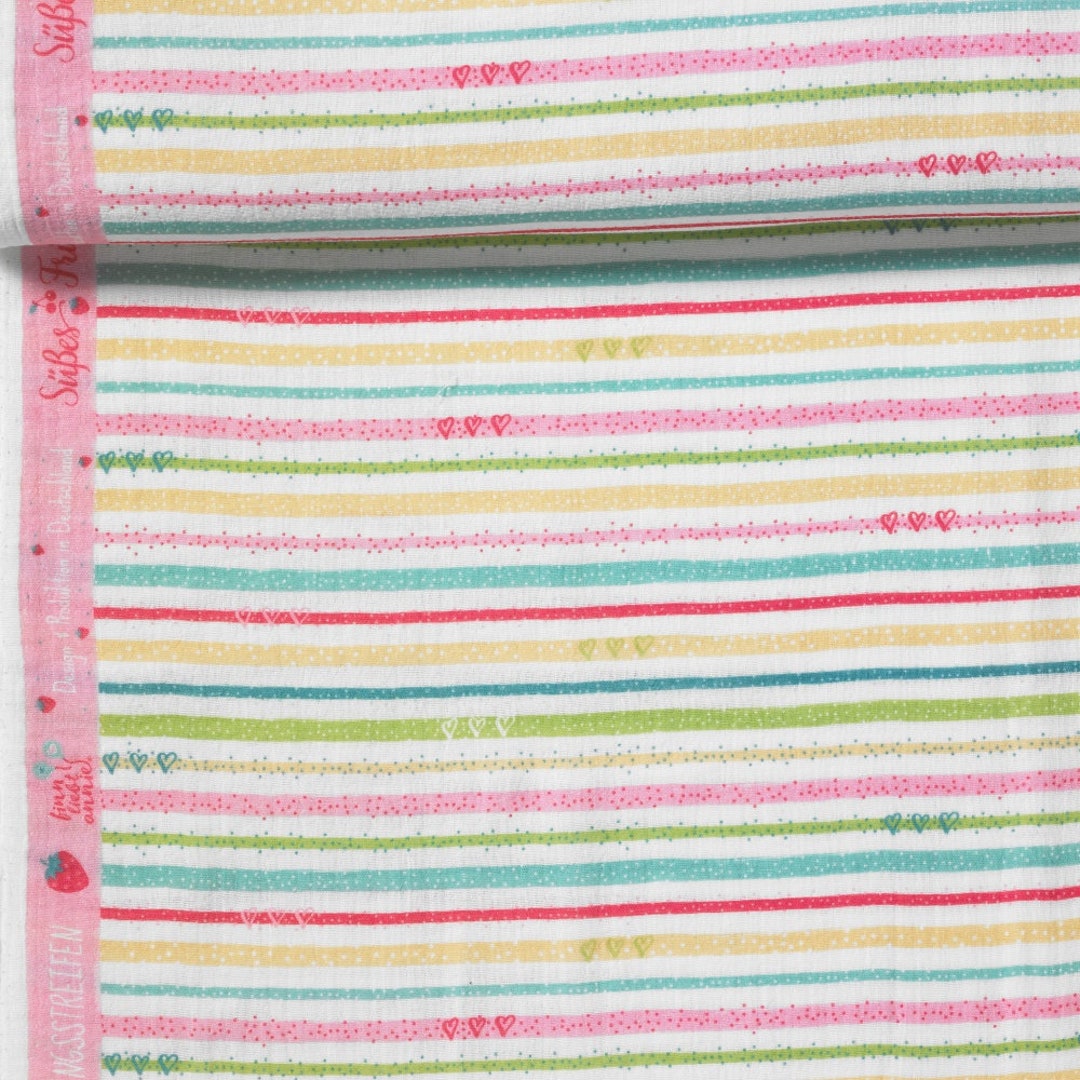 Finn Loves Annie Bio Bubble Muslin favorite Stripe 0.5m X 130cm - Etsy