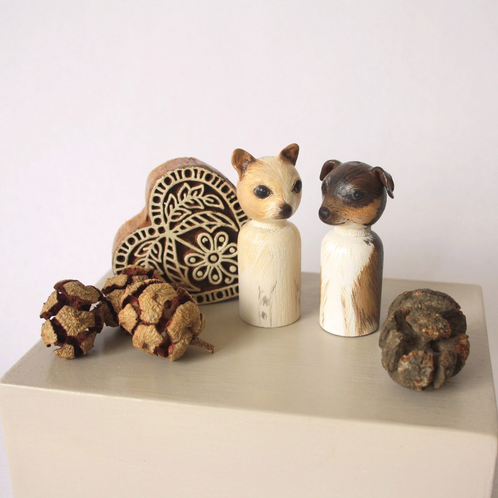 Custom Dog Wooden Peg Doll Dog Lover Pet Portrait - Etsy