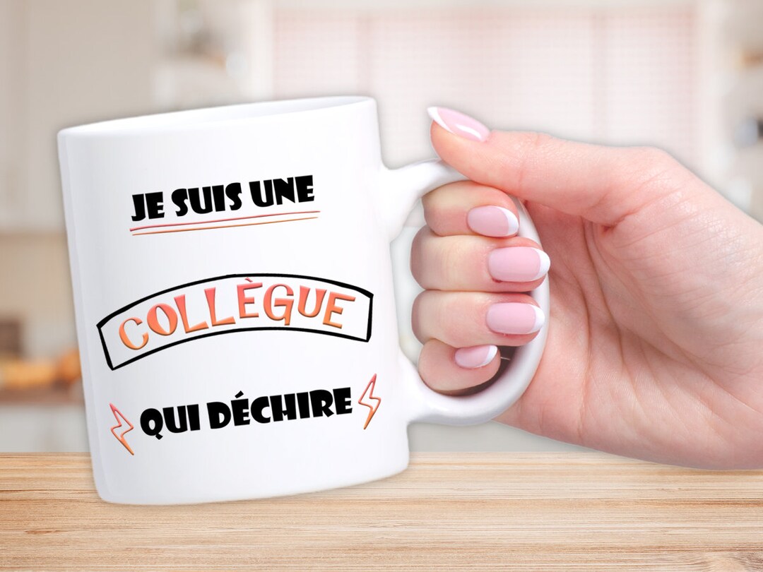 Mug personnalisé pour une collègue qui déchire - Expédition 24H - Etsy France