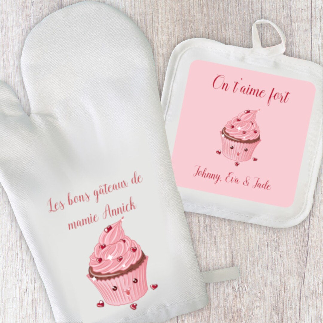 Duo Manique Et Gant Personnalisable Pour Les Mamies - Expédition 24H - Etsy
