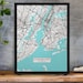 Custom City Map, Personalized Map Poster, Printable Map Wall Art, Map ...