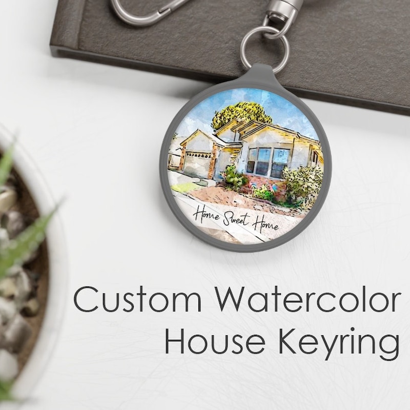 Home Keychain - Etsy