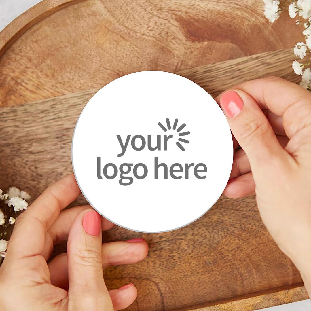 Logo Coaster, Company Gift, Office Gift, Custom Logo Coaster, Custom ...