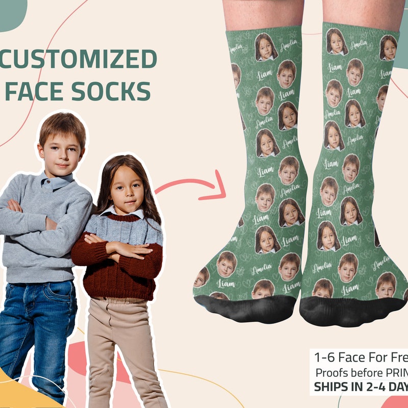 Photo Socks - Etsy