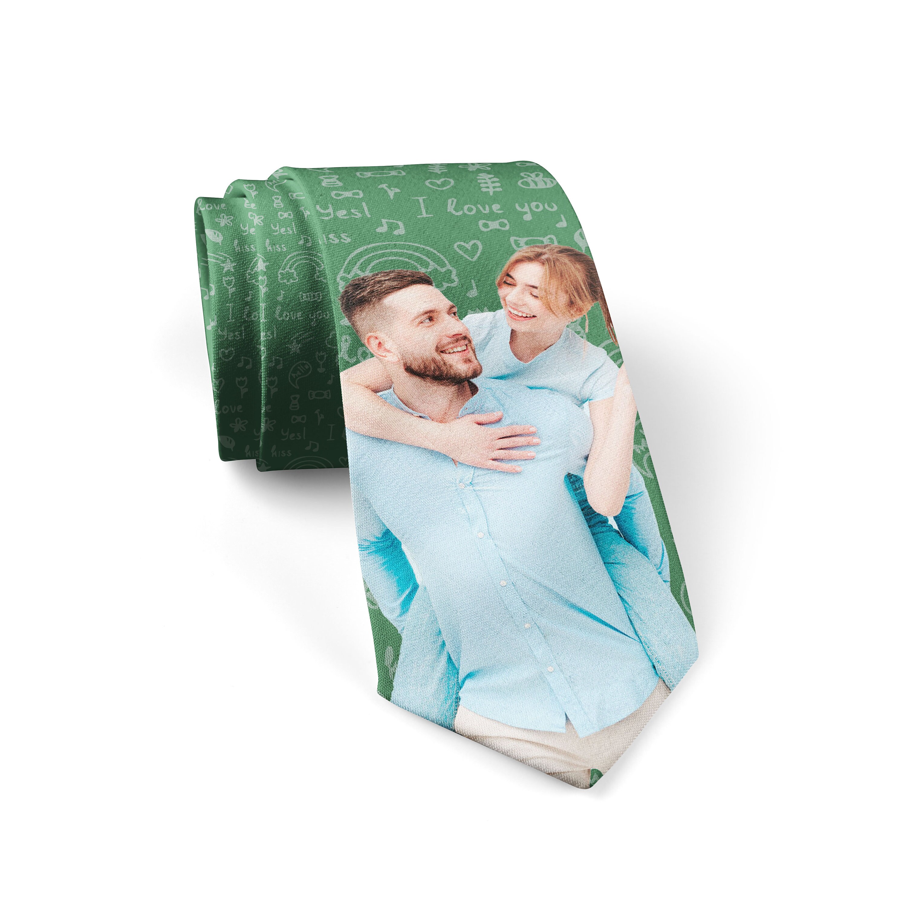 Custom Couple Photo Tie Personalized Couple Photo Tie - Etsy