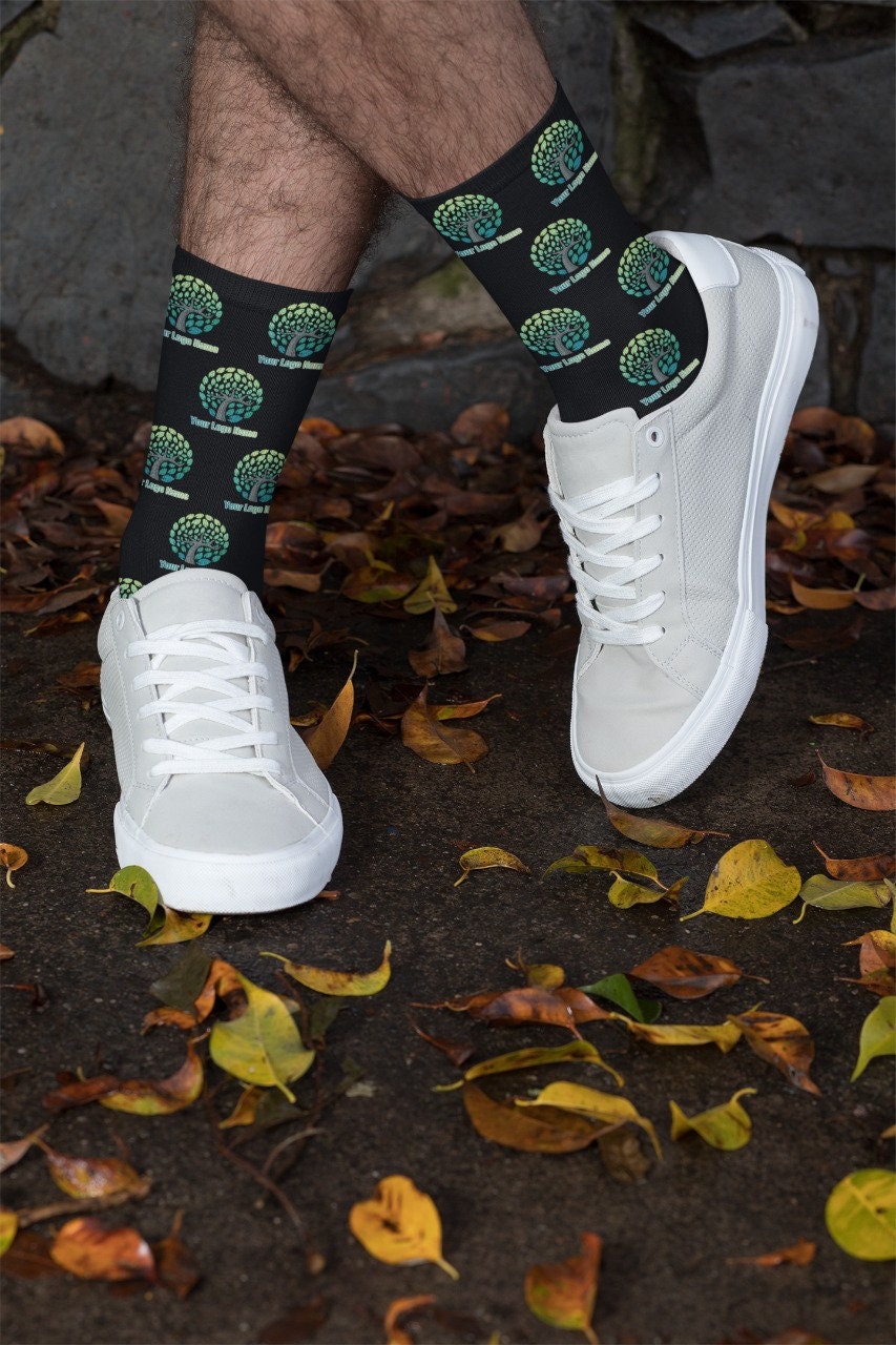 Custom Logo Socks / Personalized Business Logo Socks / Put Any - Etsy