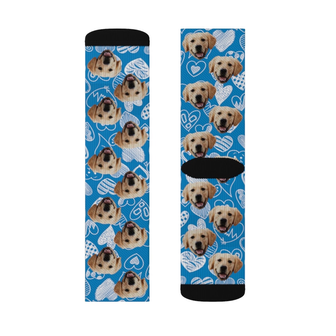 Personalized Dog Face Socks Doodle Love / Custom Dog Socks / - Etsy
