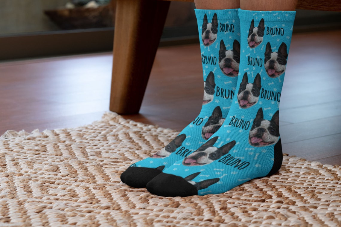 Custom Dog Face Socks/custom Dog Socks/custom Face Socks for - Etsy