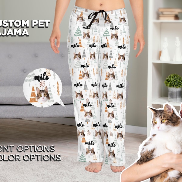 Cat. Pajama Pants - Etsy