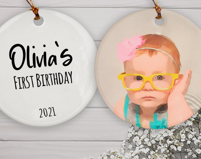 Personalized First Birthday Special Ornament/ Baby's First | Etsy