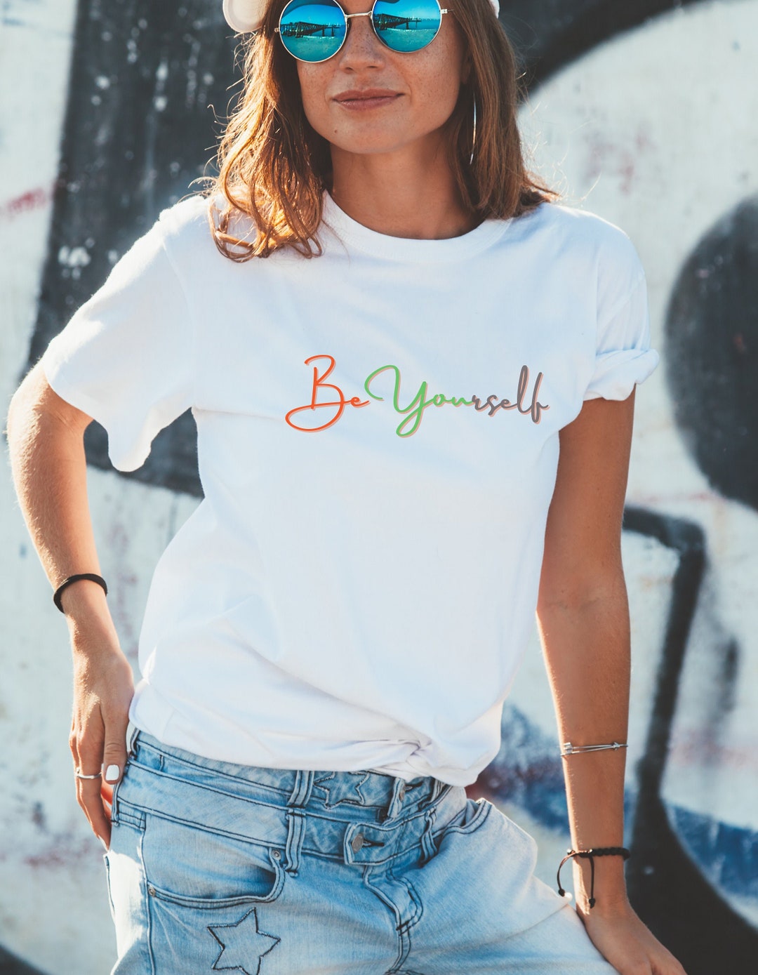 Inspirational Tshirts Affirmation Tees Be Yourself Tee Women's Tees ...